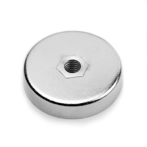 Strong Cup Magnet with Threaded Hole Ø36 mm - Pot Magnets
