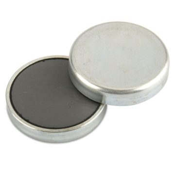 Ceramic Flat Pot Magnets China Supplier Ø 40 x 8 mm - Pot Magnets